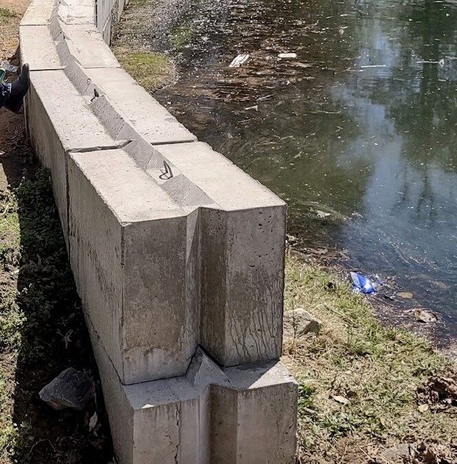 Concrete Barrier Blocks Buffalo, NY | V wedge block | Concrete Block Supply